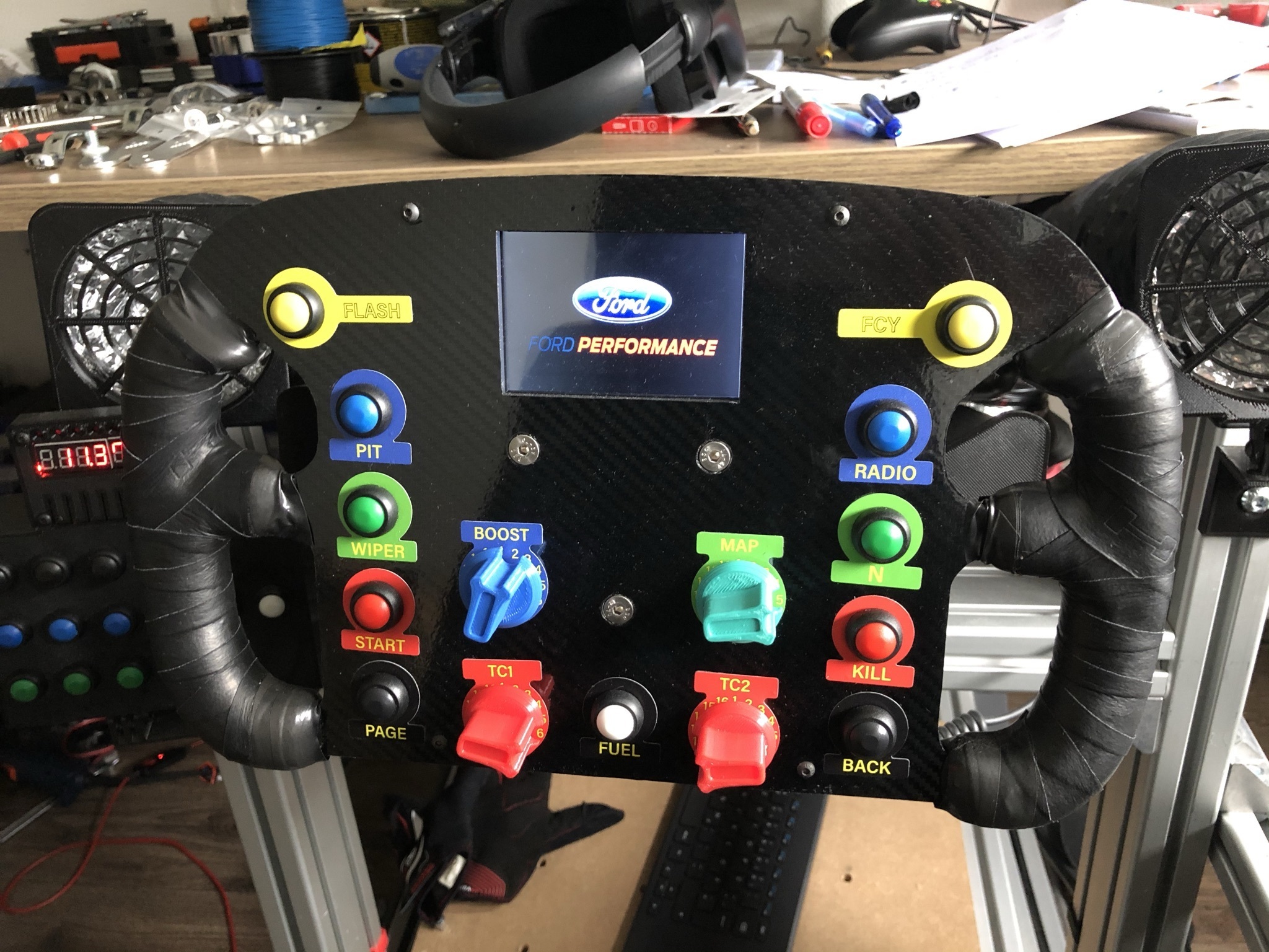 3D printer Ford GT GTE DIY Steering Wheel • made with Ender 3 Pro・Cults