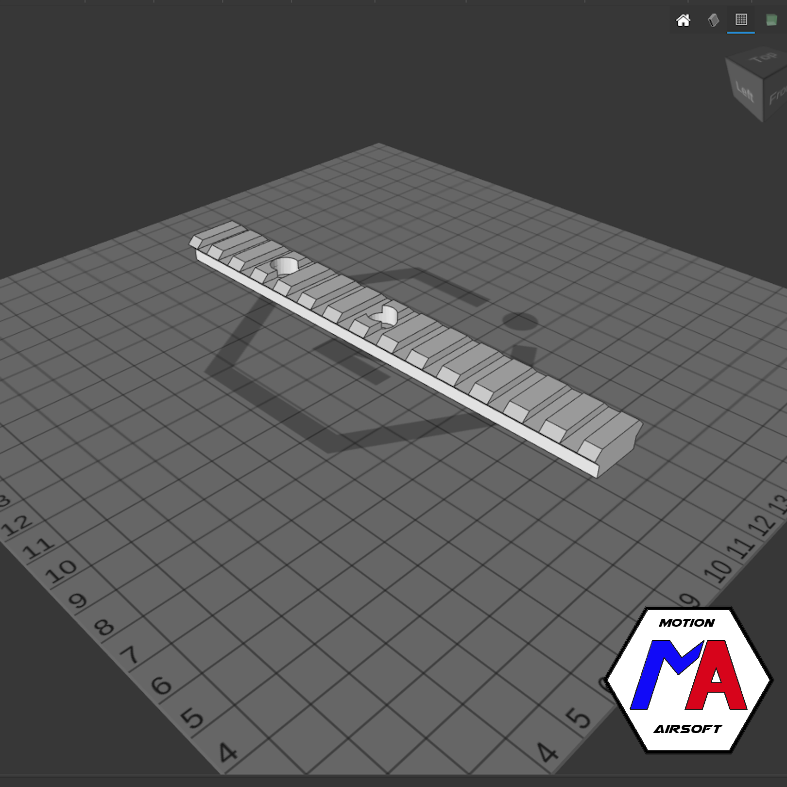 Fichier Stl Rail Picatinny Garde Main M870 Airsoft・modèle Pour