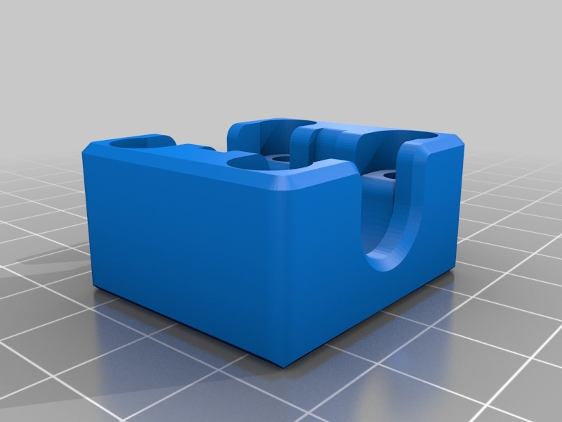 Free 3D file Zip-tie // 2part bearing block - for LM8UU or Igus Drylin ...