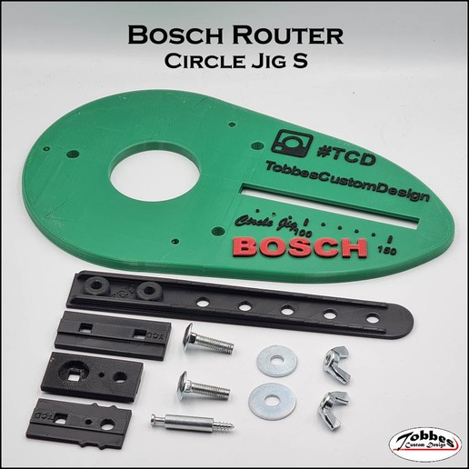 Descargar archivo STL La plantilla del círculo de Bosch Router • Diseño ...