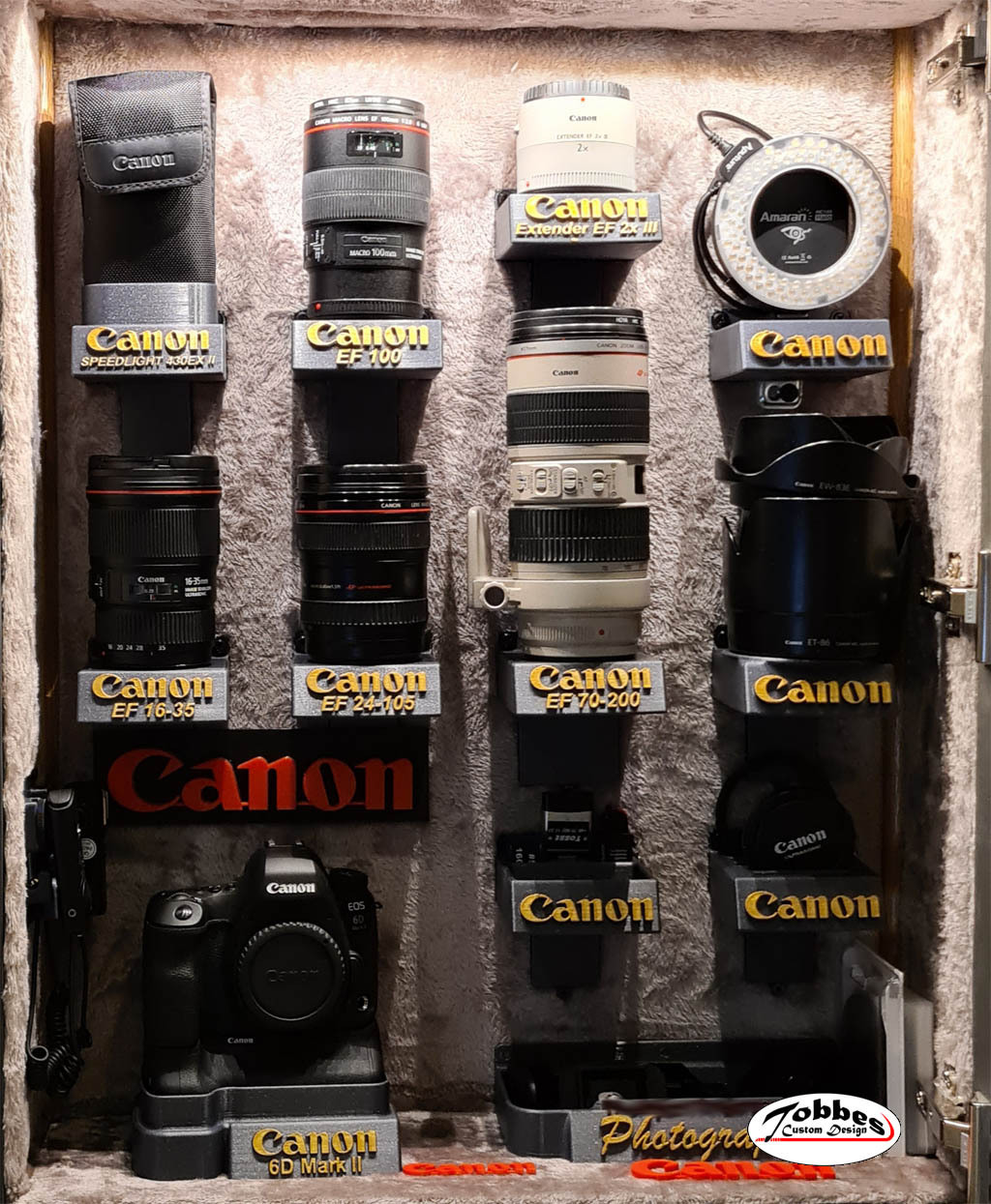 STL file Canon Lens Holder Universal・Model to download and 3D print・Cults