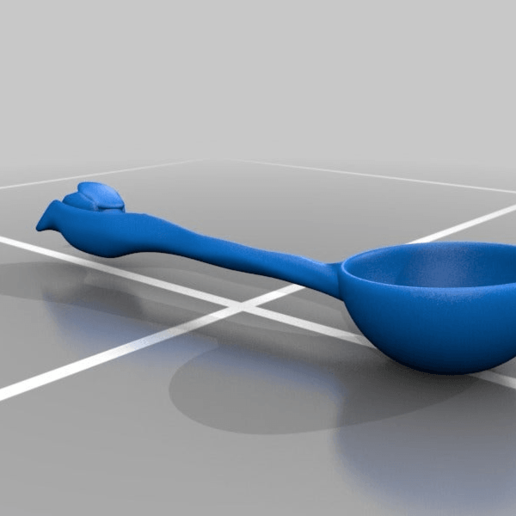 Download free STL file Flower_Soup_Spoon • 3D printable model ・ Cults