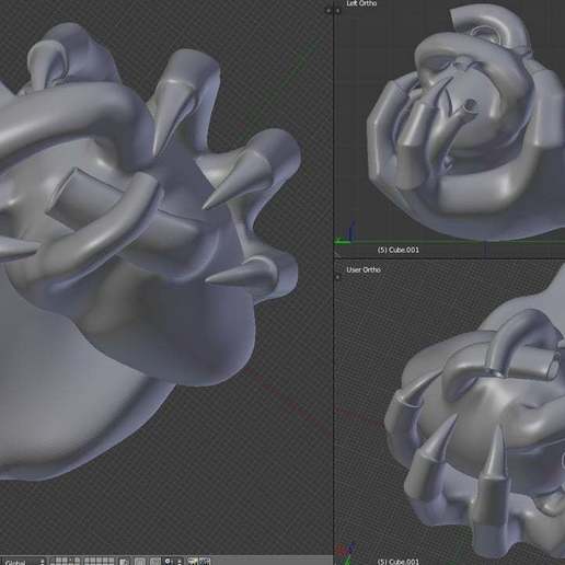 Download free STL file Claw_holding_heart • Template to 3D print ・ Cults
