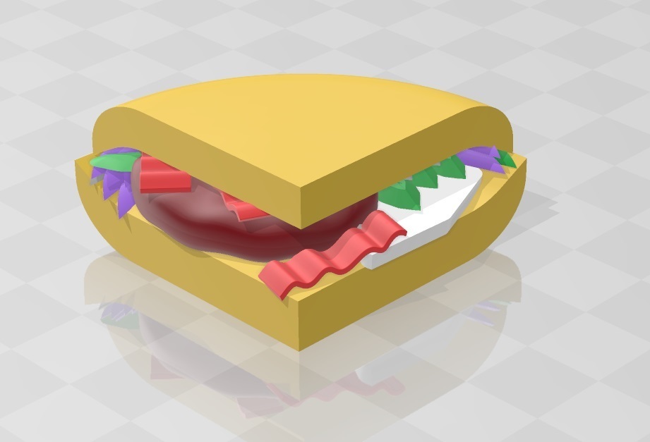 STL file FOOD SANDWICH FAST HAMBURGER SAUSAGES OCTOPUS・Design to ...