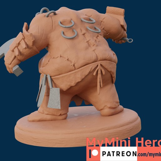 Download free OBJ file Pudge • 3D printer model ・ Cults