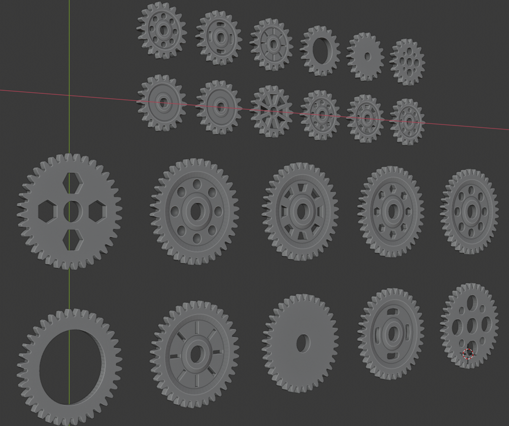 3D file Pack of 22 Gears・3D printable model to download・Cults