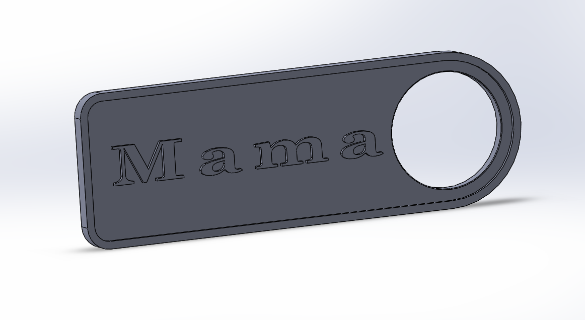 Free STL file Mommy Keychain・3D printer model to download・Cults