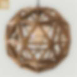 Download STL file Geodesic Sphere Lamp Shade • 3D print design ・ Cults