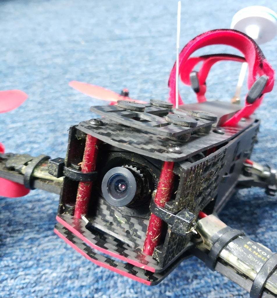 Free STL file ZMR250 fpv camera mount 15deg・Template to download and 3D ...