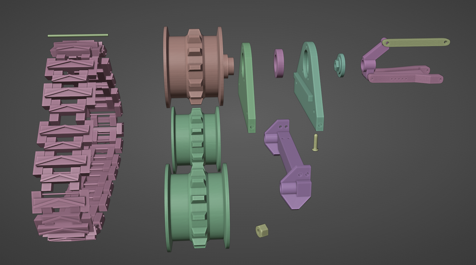 STL file DIY Tank Track Conversion 🪖・3D print object to download・Cults
