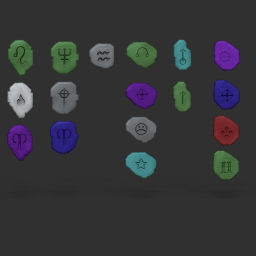 Download STL file Tibia Runes PACK - All Runes CGI and Printable ・ Cults