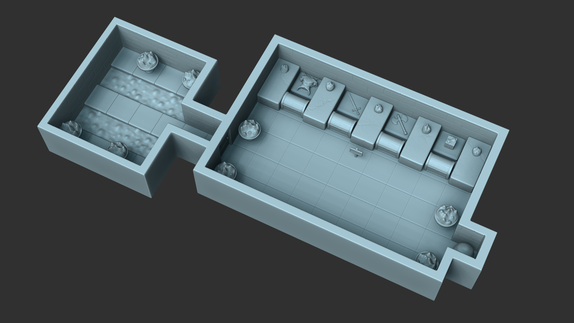 STL file Tibia Annihilator Room - Miniature 🗺️・3D print design to ...