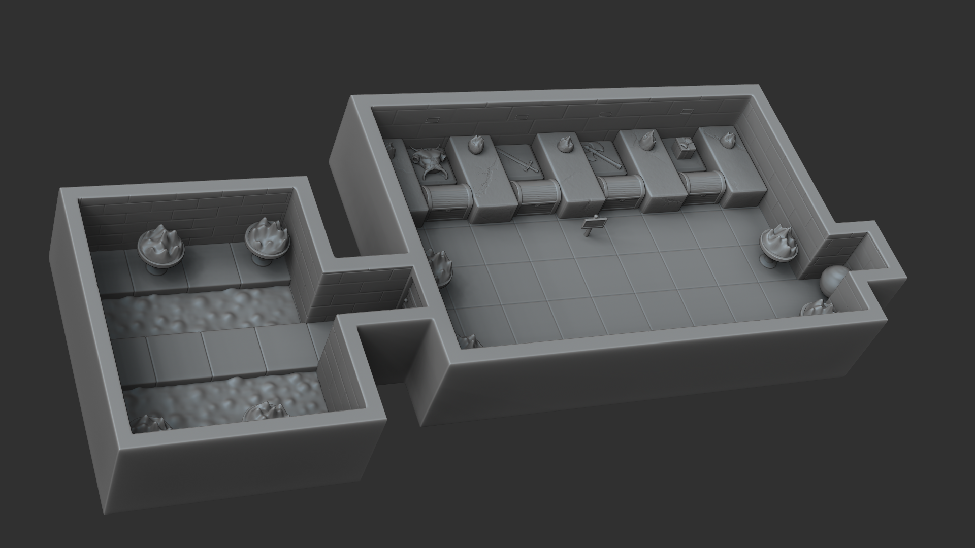 STL file Tibia Annihilator Room - Miniature 🗺️・3D print design to ...