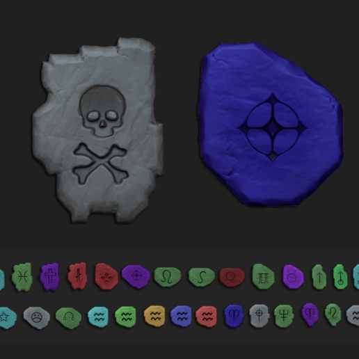 Download STL file Tibia Runes PACK - All Runes CGI and Printable ・ Cults