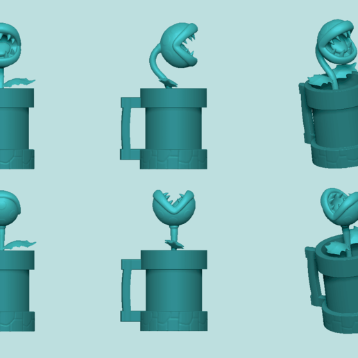 Download 3D model Super Mario Mug - Flower Spoons - Printable ・ Cults