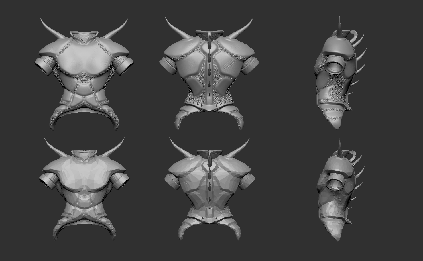 Download STL file Tibia Demon Armor - KeyChain Miniature • 3D printable design ・ Cults