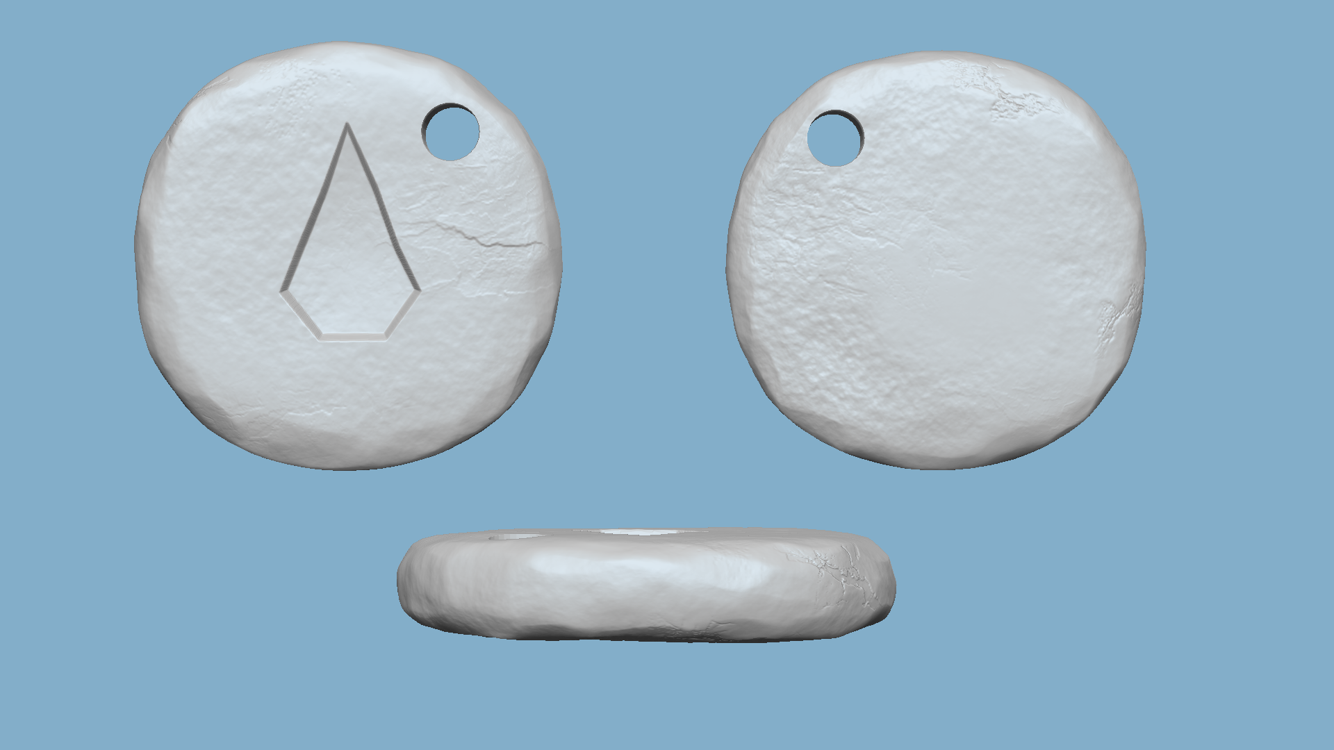 STL file Water Rune - Runescape - STL Keychain 🚰・3D print design to ...