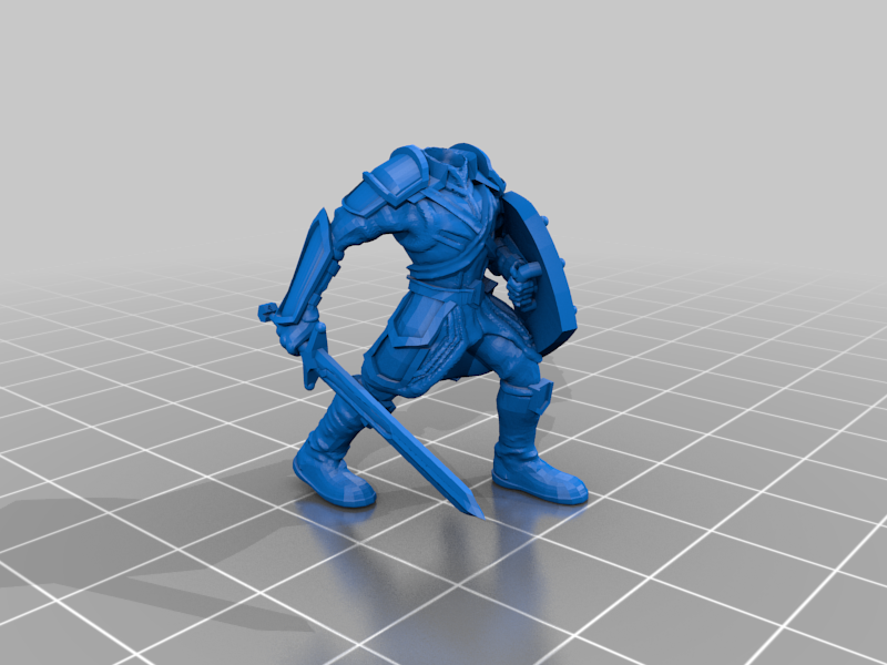 Archivo 3D gratis Soldado Katolan - El príncipe Dragón (o simplemente un Luchador =D)・Objeto ...