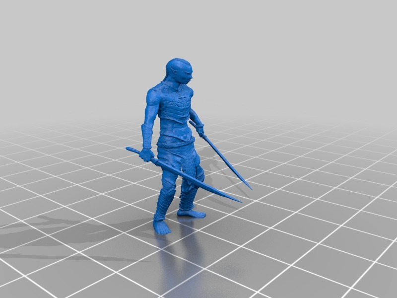 Free 3D file Elf Barbarian・3D printing idea to download・Cults