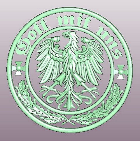 Бесплатный STL файл Gott mit Uns・Дизайн 3D-печати для загрузки・Cults