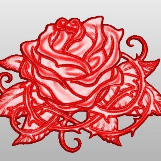 Download Free Stl File Rose • Design To 3d Print ・ Cults