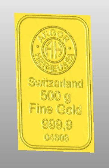 Free STL file 500g GOLD・3D printing design to download・Cults