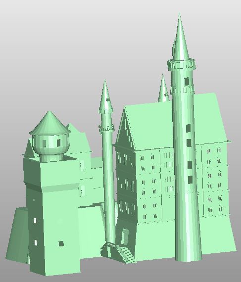 Free STL file Neuschwanstein・3D print object to download・Cults
