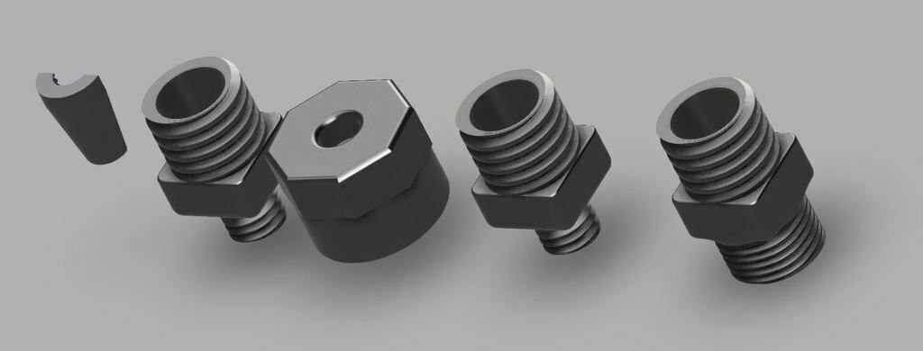 Free 3D file Bowden coupling for 3D printer non slip edition・3D ...