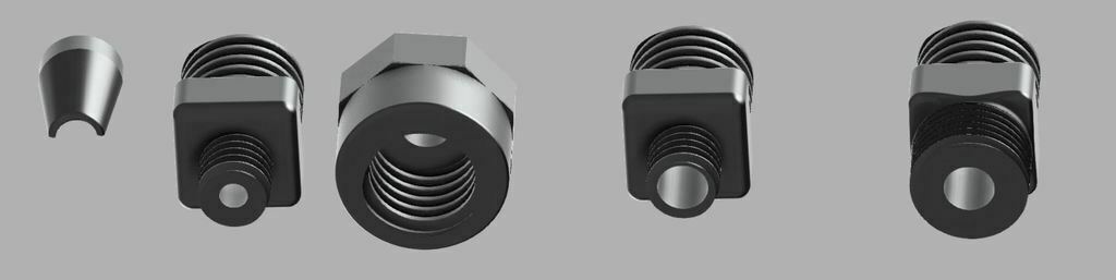 Free 3D file Bowden coupling for 3D printer non slip edition・3D ...