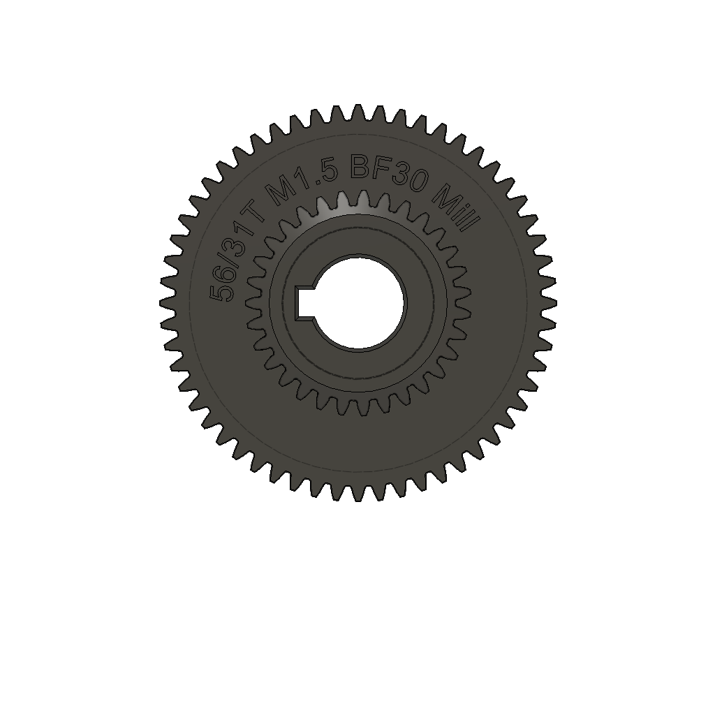 Free 3D file Dual spur gears for PM-30 MVL BF30 and similar Bench mills ...