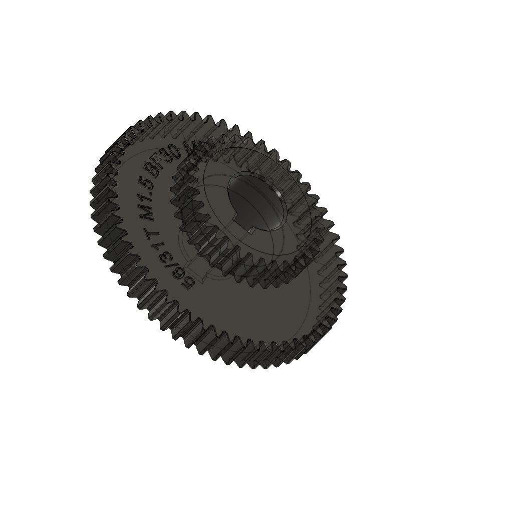 Free 3D file Dual spur gears for PM-30 MVL BF30 and similar Bench mills ...