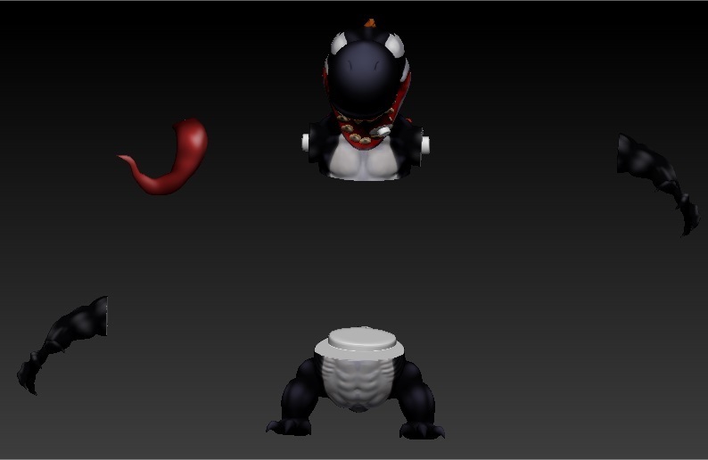 OBJ file YOSHI VENOM・3D printer design to download・Cults