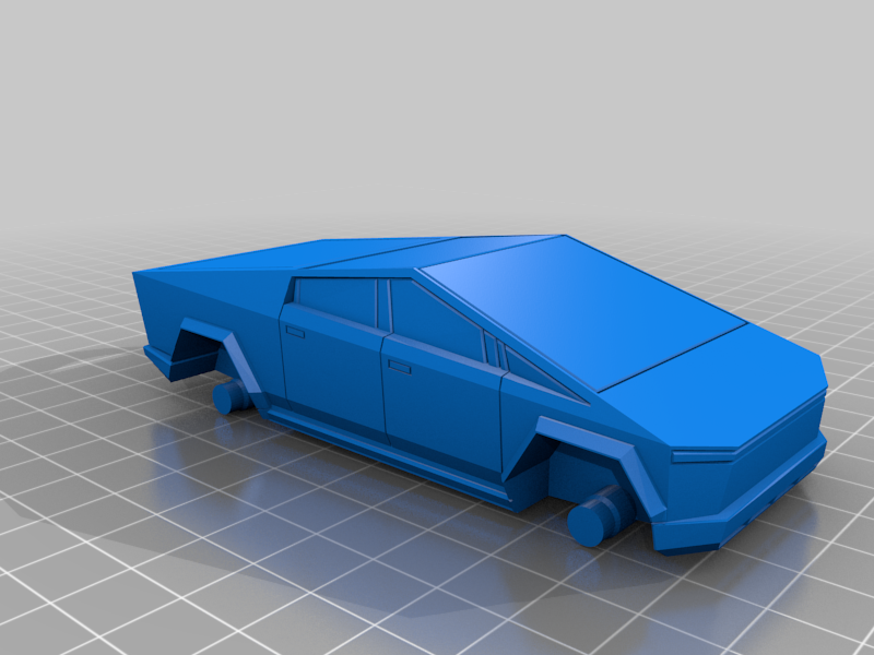 Free 3D file Tesla Cybertruck keychain・3D print object to download・Cults