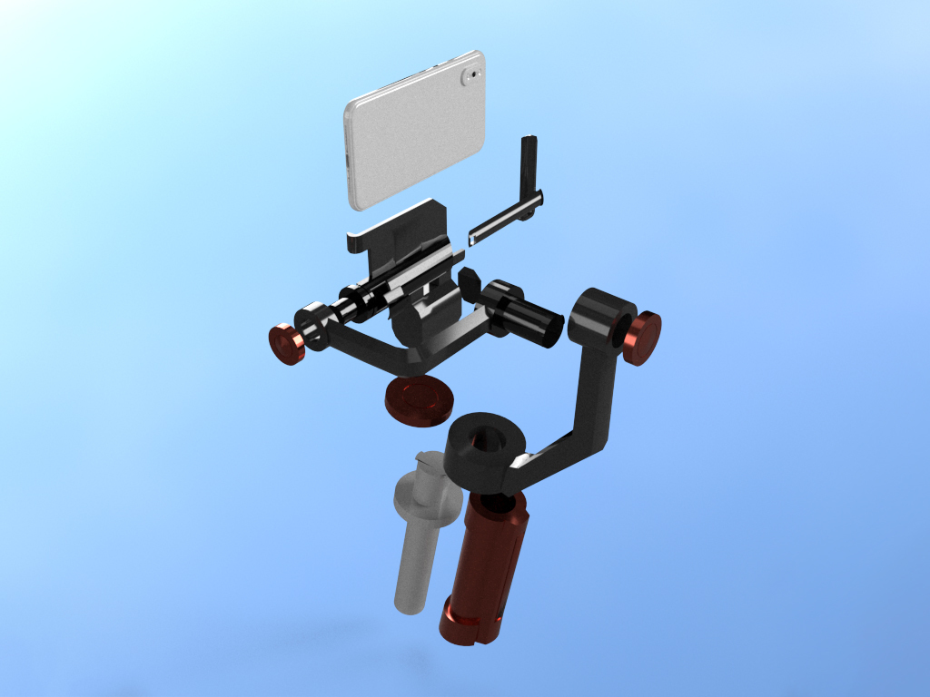 OBJ file Video stabilizer bar for smartphone・3D printer design to ...