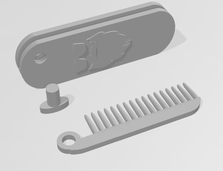 Free 3D file POCKET KNIFE BEARD COMB 🔪・3D printable model to download・Cults