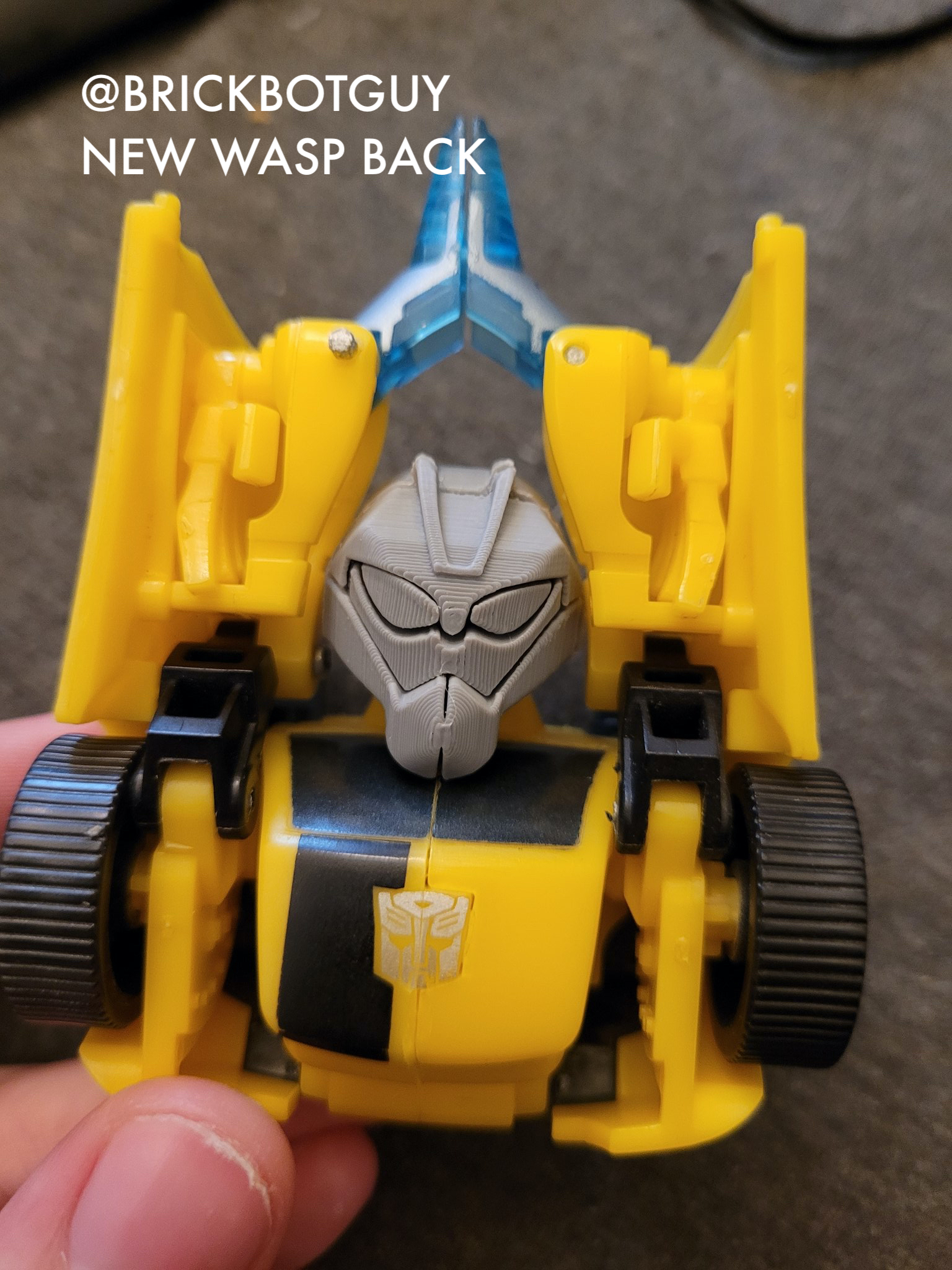 Free STL file Transformers Wasp Head for Deluxe Bumblebee 🤖・3D printer ...
