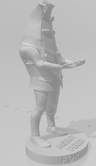 STL file AGENT PEELY fortnite stand・3D printable design to download・Cults