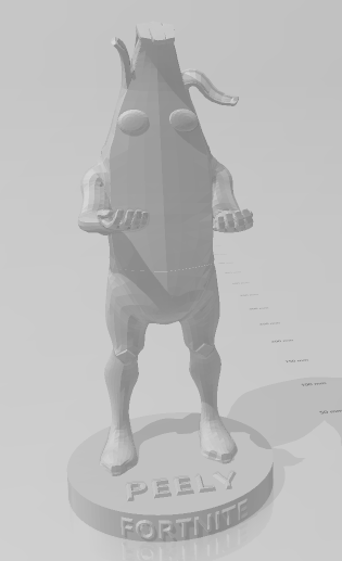 STL file peely fortnite 🍌・3D printable model to download・Cults