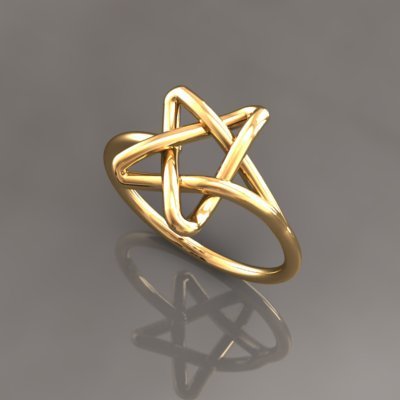 Free 3D file Star Ring 45・3D printable design to download・Cults