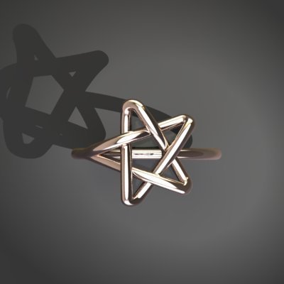 Free 3D file Star Ring 45・3D printable design to download・Cults