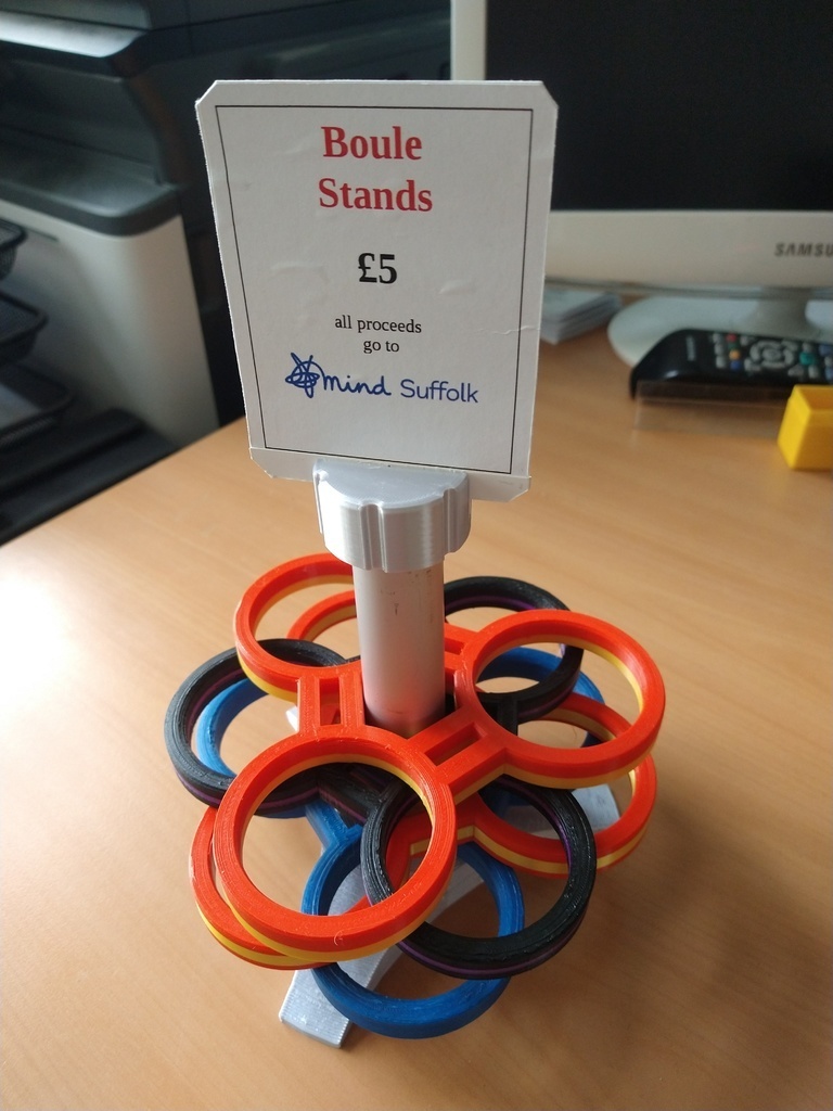 Free 3D file Display for boule stands (or similar items), in OpenSCAD ...