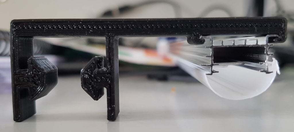 Free STL file Led strip support for 2020 aluminum profile・3D print ...