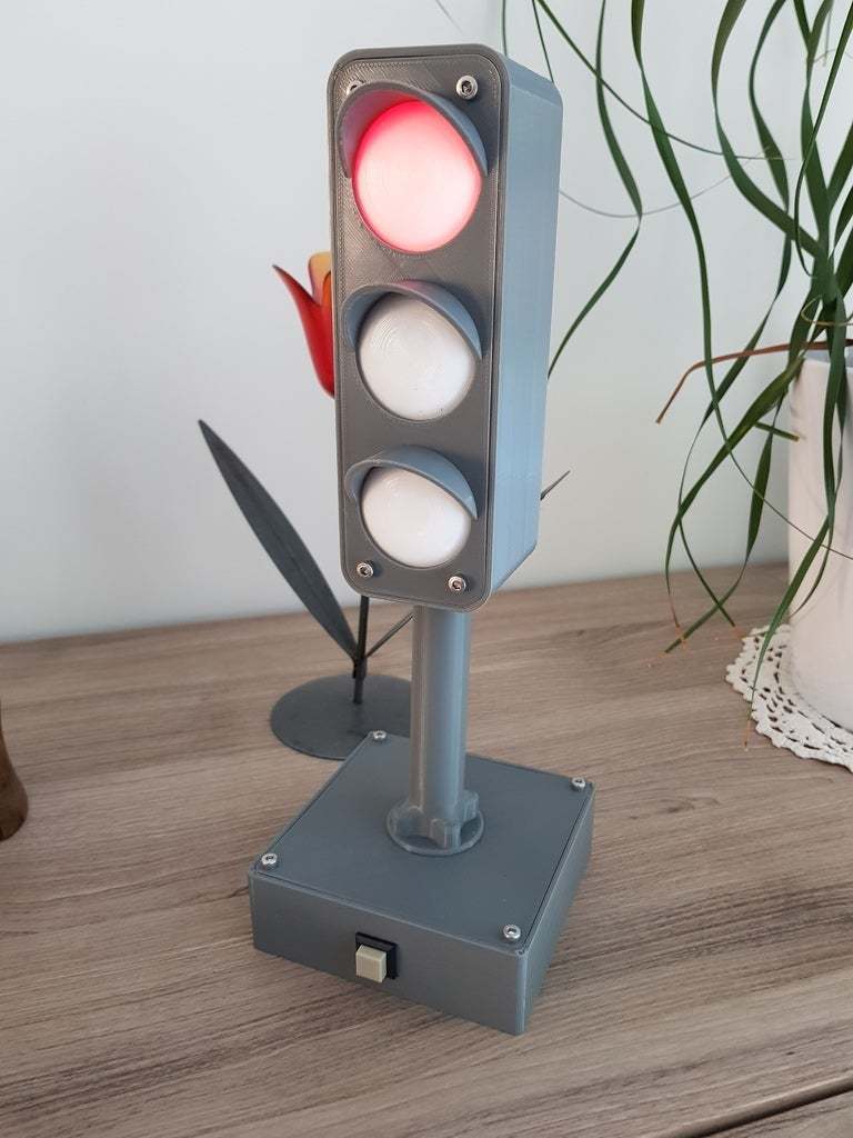 Free STL file Traffic Light with leds (28cm height) 🚦・3D printer model ...