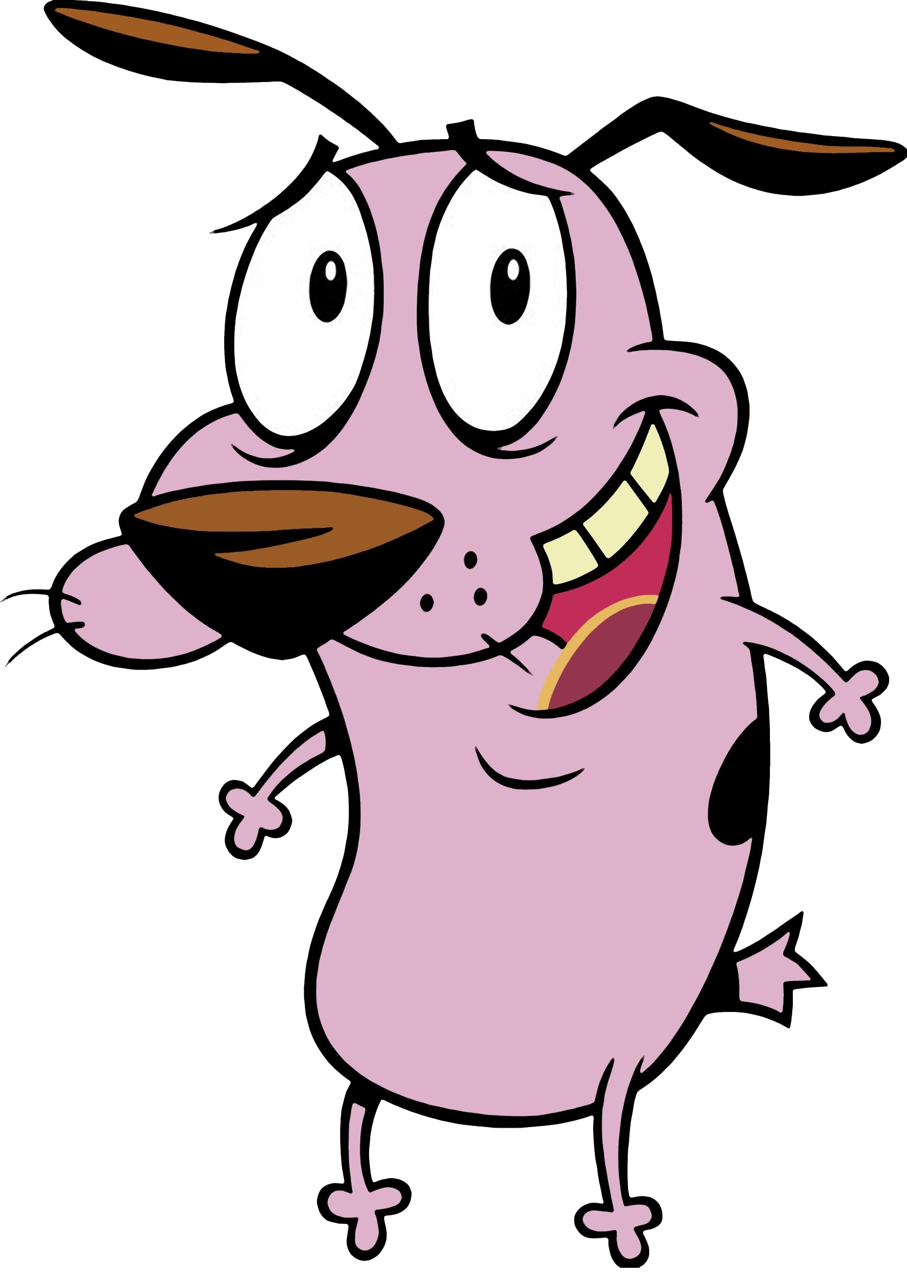 Archivo STL COURAGE THE COWARDLY DOG CORAJE EL PERRO COBARDE 2D ART ...