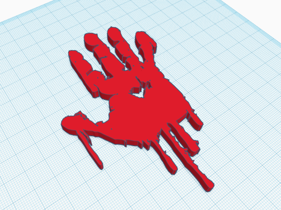 STL file Window Horror Sign Help Me Bloody Hand Halloween・3D print ...