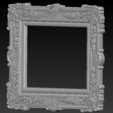 Download free OBJ file Frame Relief 4 3D Model • 3D printer design ・ Cults