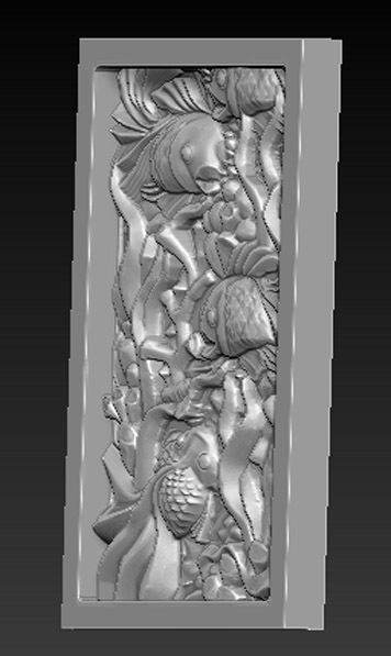 Free STL file Decorative panel fish 3D Model 🐠・3D printer design to ...