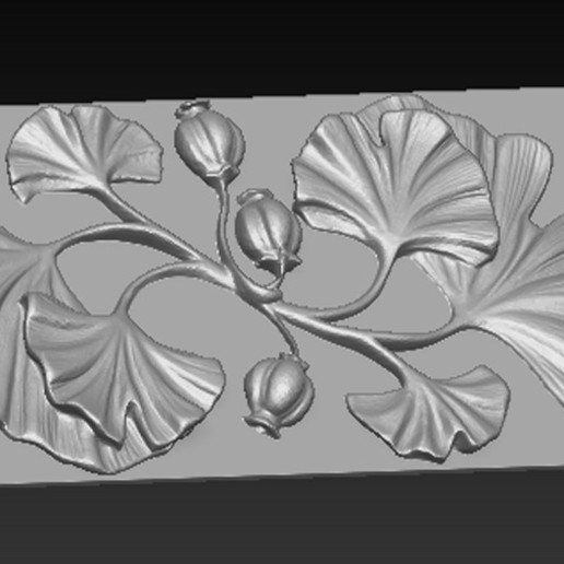 Download free OBJ file Decorative Panel Flowers 3D model • 3D print ...