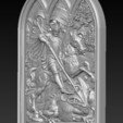 Download 3D printing models Saint George 3D Relief ・ Cults
