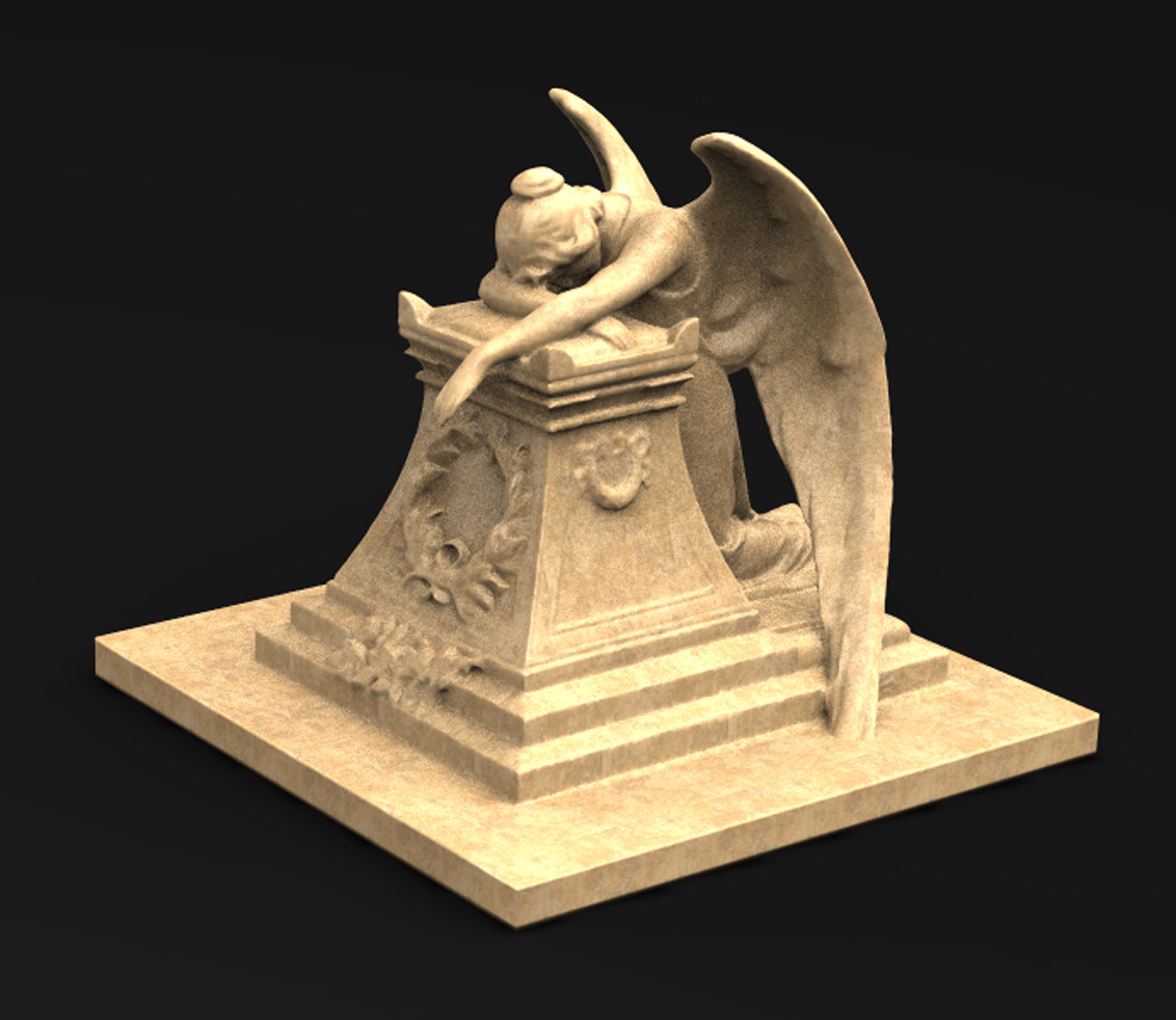 Free STL file Angel Statue 2 3D Model・3D printer model to download・Cults